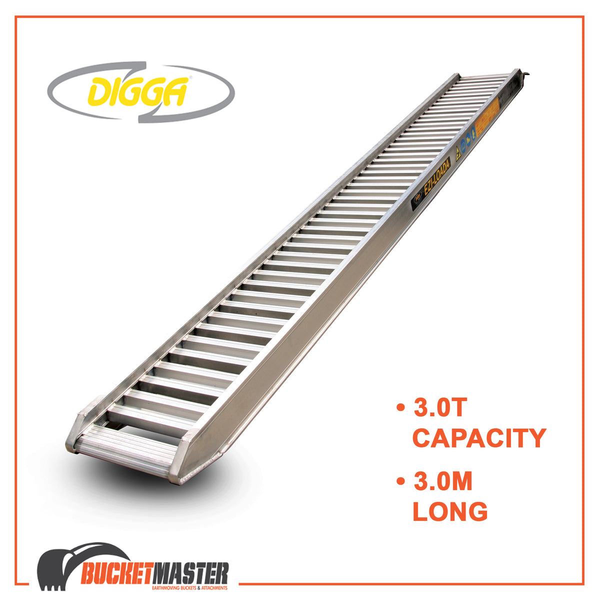 “Ezi-Loada” Digga 3 Tonne Loading Ramps for Excavator, Bobcat or Posit ...